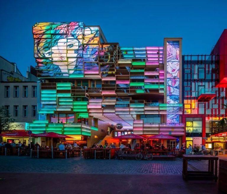 The world's first transparent media facade to customize the most unique ...