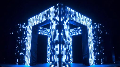 700,000 LED matrix building digital light show - Facade Lighting ...