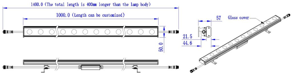 18-54W LED wall washer lighting - Facade Lighting Technology Co.,ltd